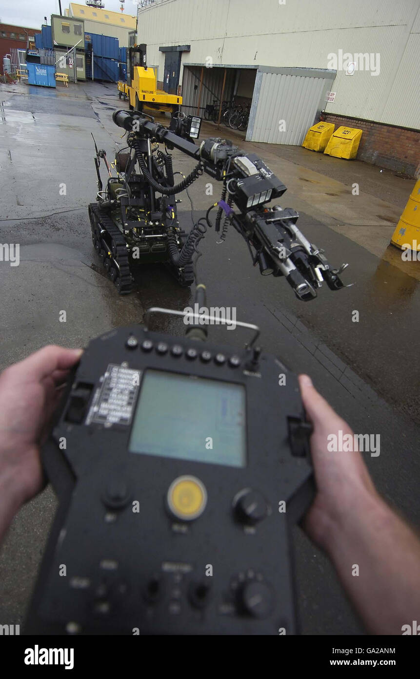 Glasgow bomb disposal display Stock Photo - Alamy