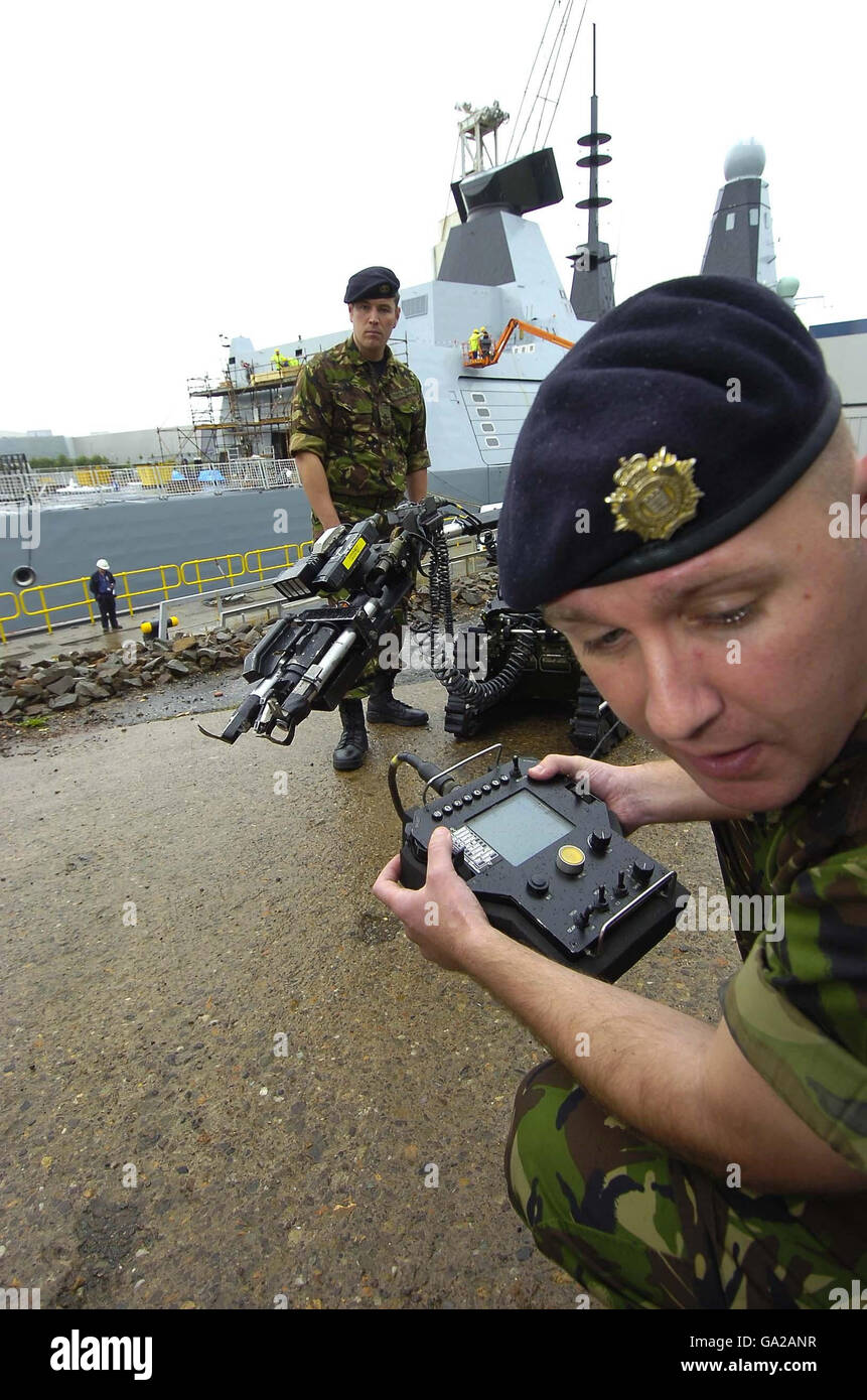Glasgow bomb disposal display Stock Photo - Alamy