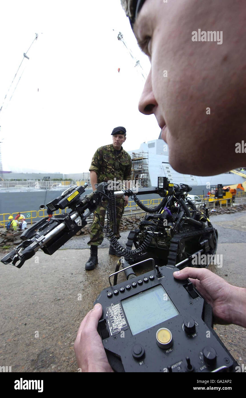 Glasgow bomb disposal display Stock Photo - Alamy