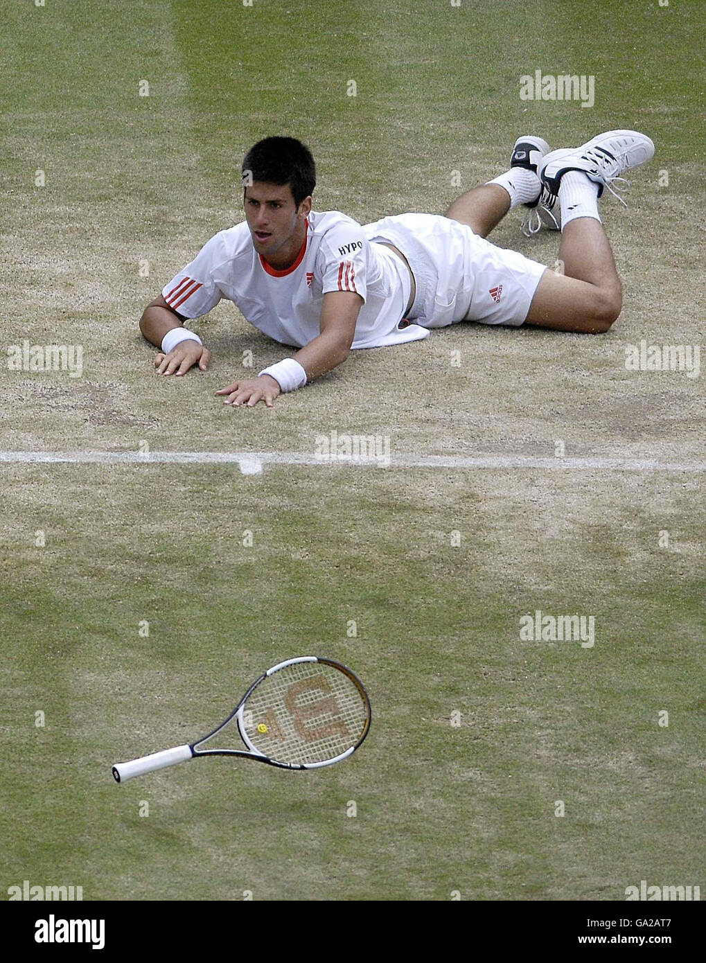 Djokovic racket wimbledon hi-res stock photography and images - Alamy