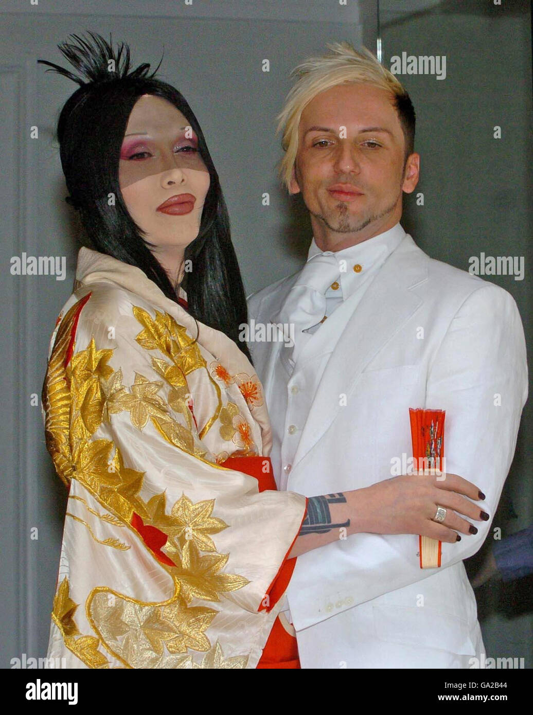 Pete Burns and Michael Simpson at their civil partnership ceremony at ...