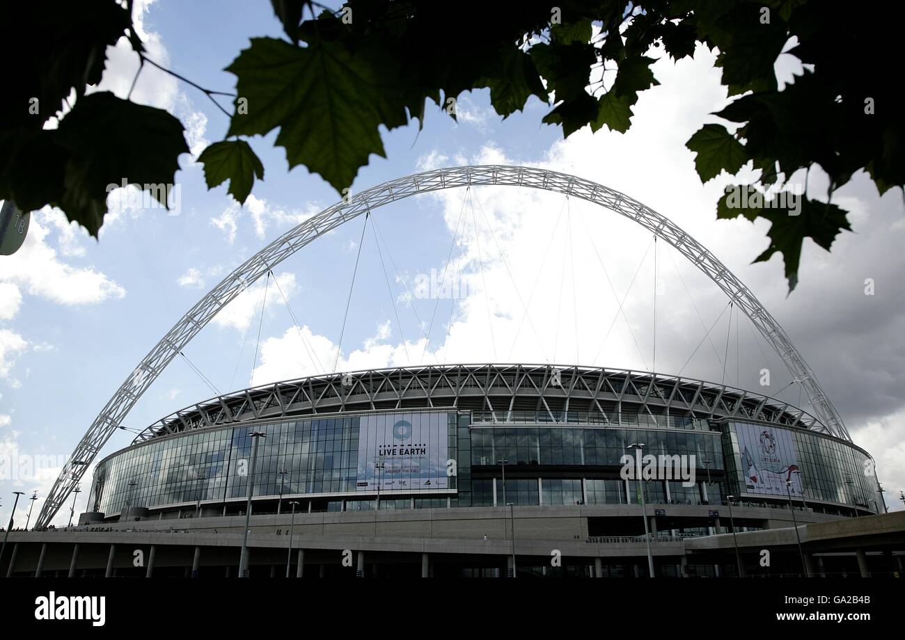 Live Earth Concert - London. A view of Wembley Stadium before the ...