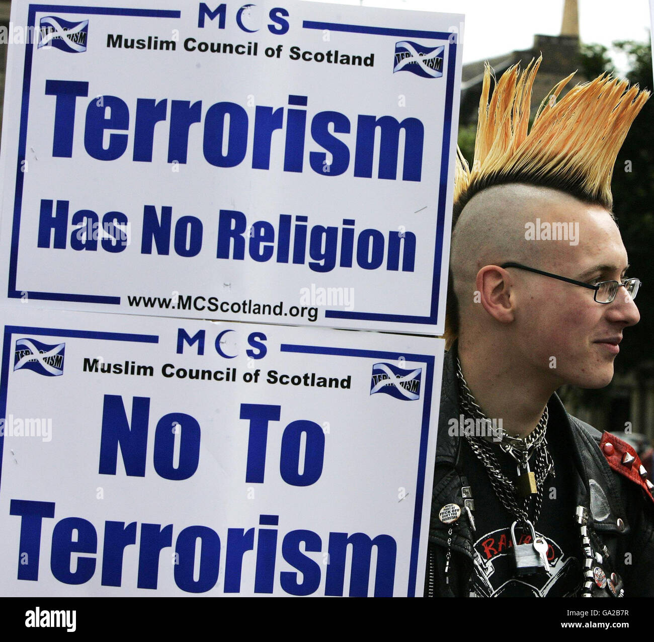 Anti terror rally glasgow hi-res stock photography and images - Alamy