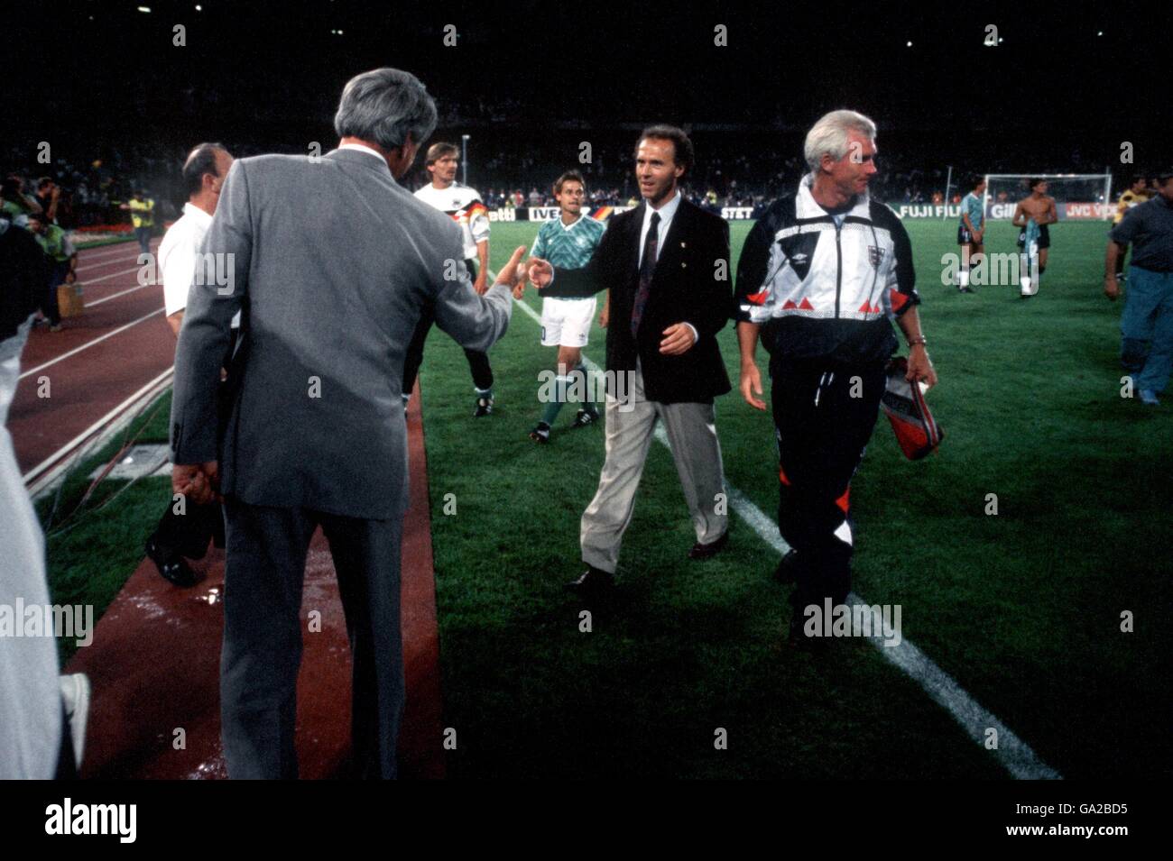 Soccer world cup italia 90 semi final west germany england hi-res stock ...