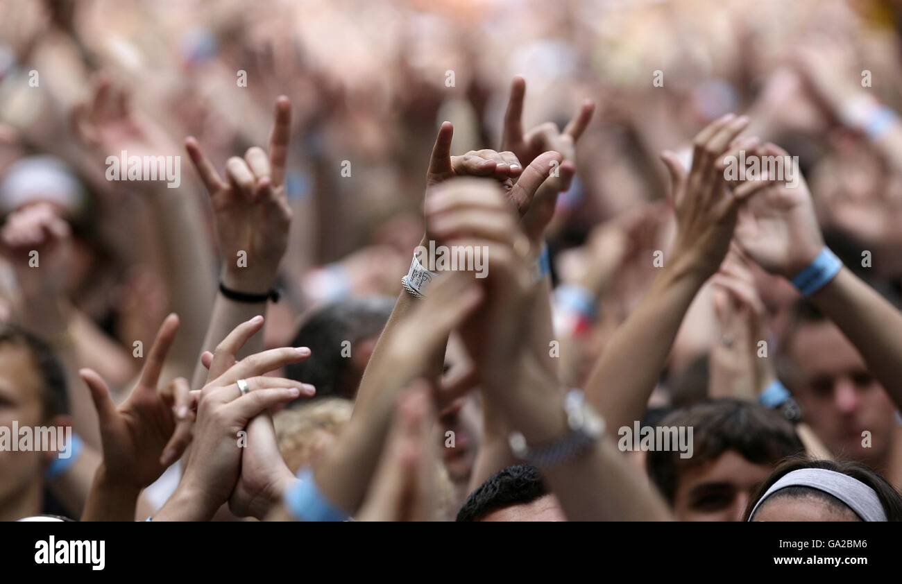 Live Earth Concert - London Stock Photo - Alamy
