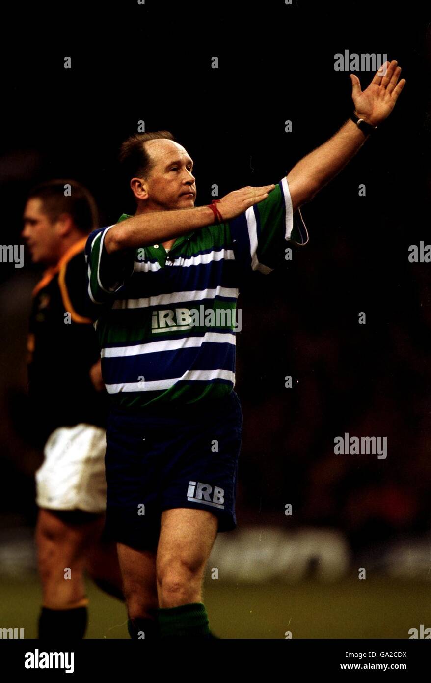 Referee Dave McHugh replaced Stuart Dickinson who went off with an ...