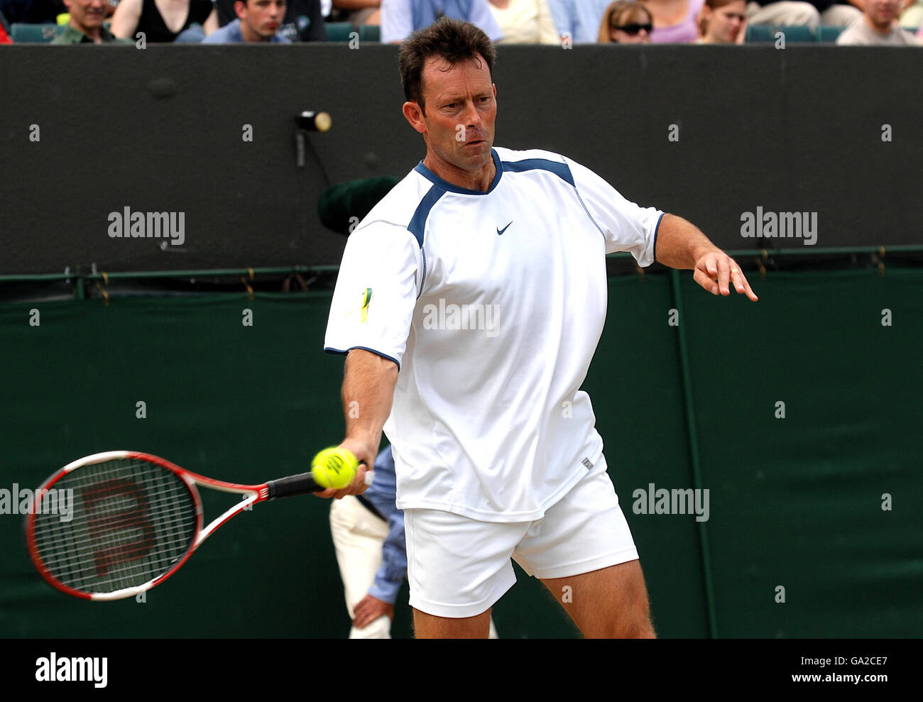 Great Britain's Jeremy Bates in action with partner, Sweden's Anders ...