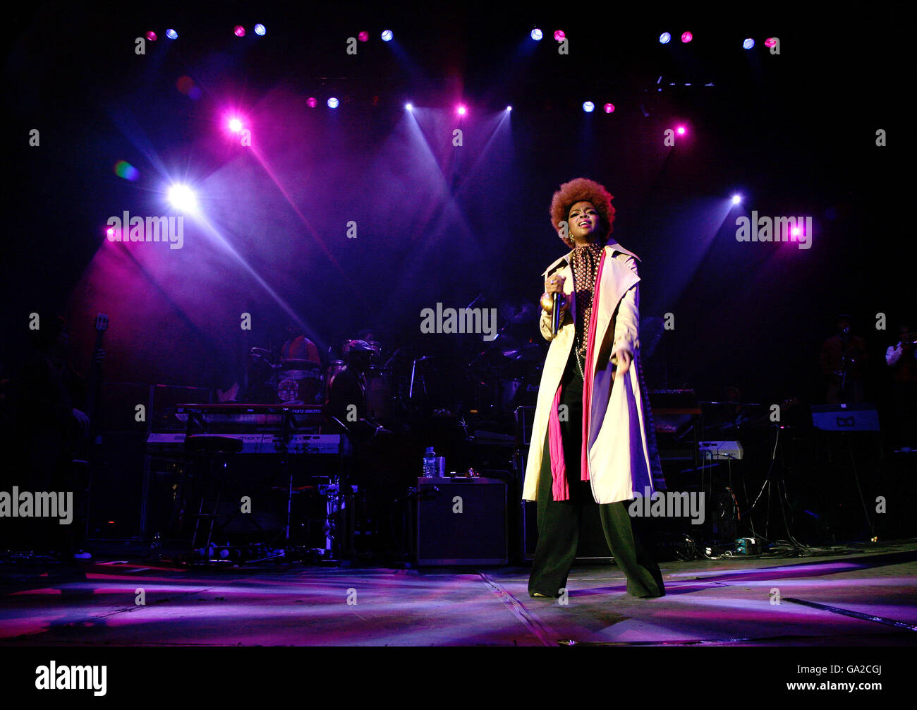 Lauryn Hill in concert - London. American singer Lauryn Hill in concert ...