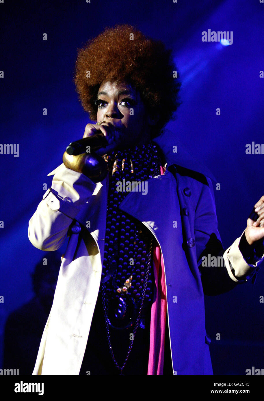 American singer Lauryn Hill in concert at the Hammersmith Apollo in ...