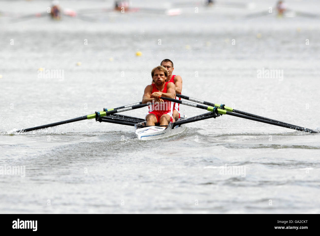 Rowing - 2007 World Cup - Bosbaan. Denmark's Rasmus Quist (front) and ...