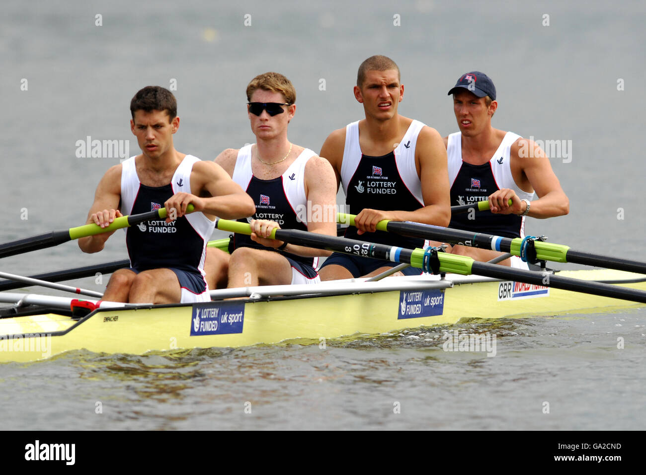 (left to right) Great Britian's Colin Scott, Cameron Nichol, Mohamed ...