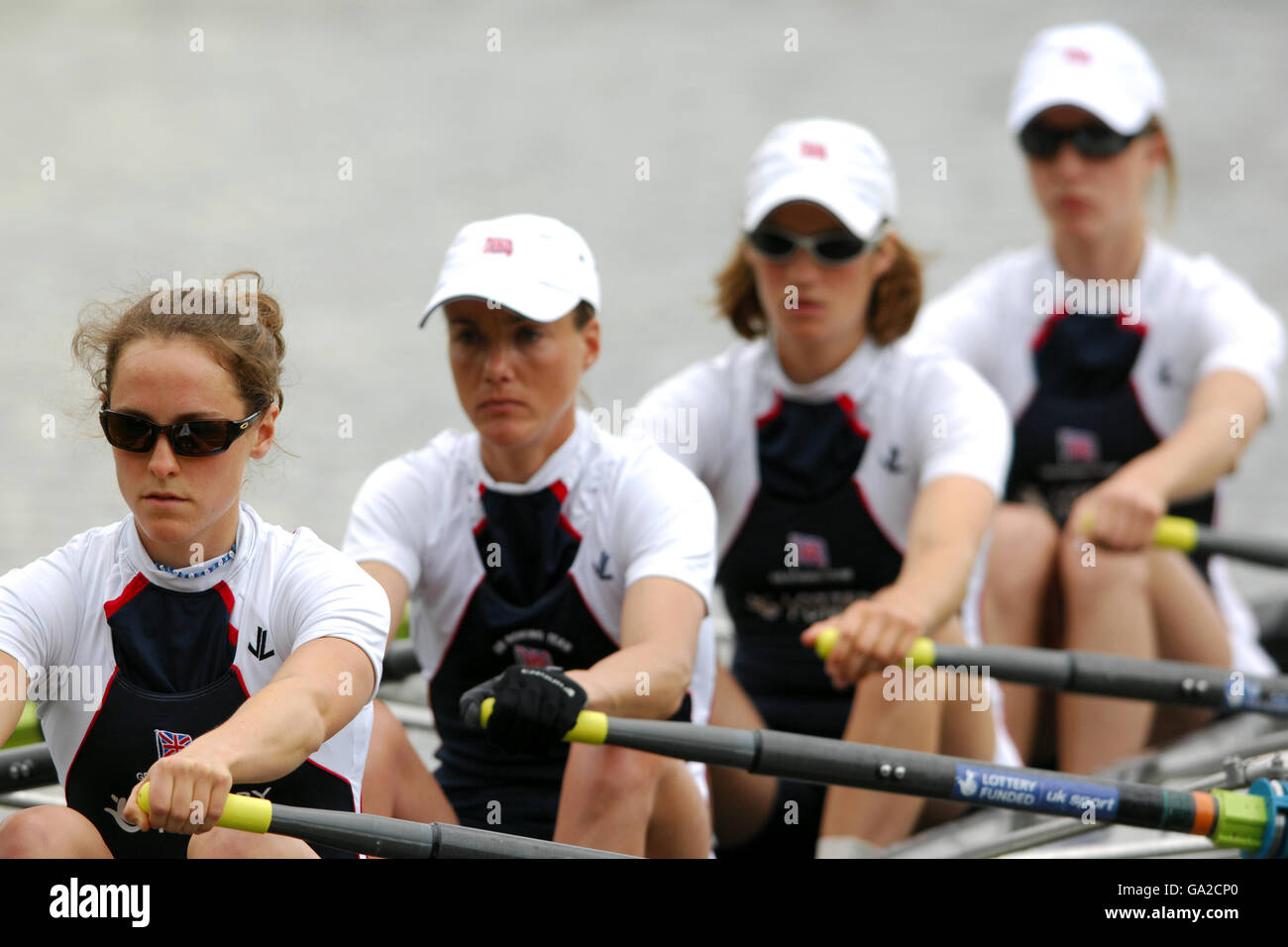 (front to back) Sophie Hosking, Mathilde Pauls, Jane Hall and Laura ...