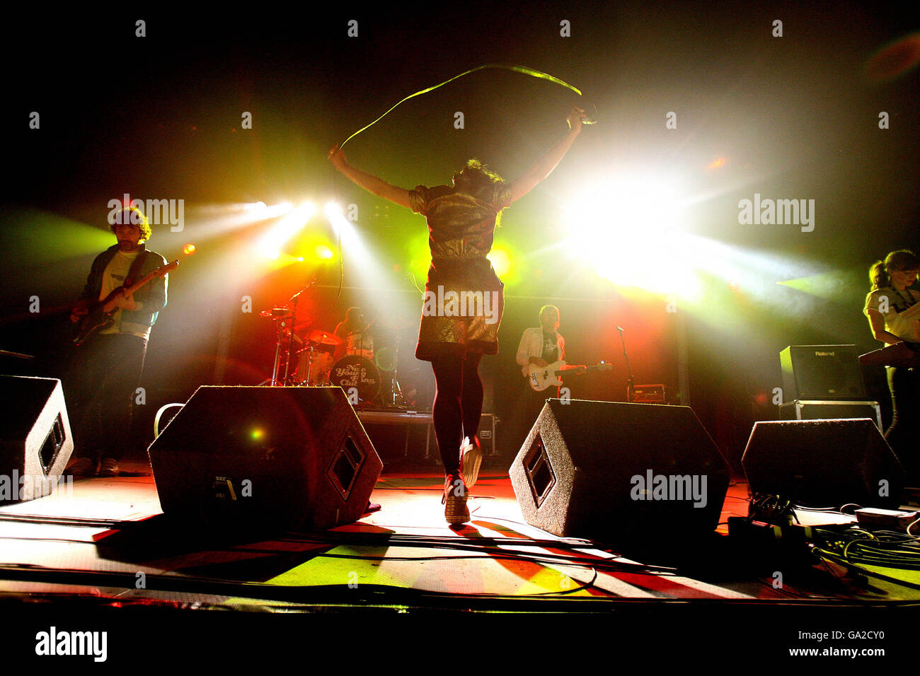 New Young Pony Club play the New Bands Stage during the Oxegen Music ...