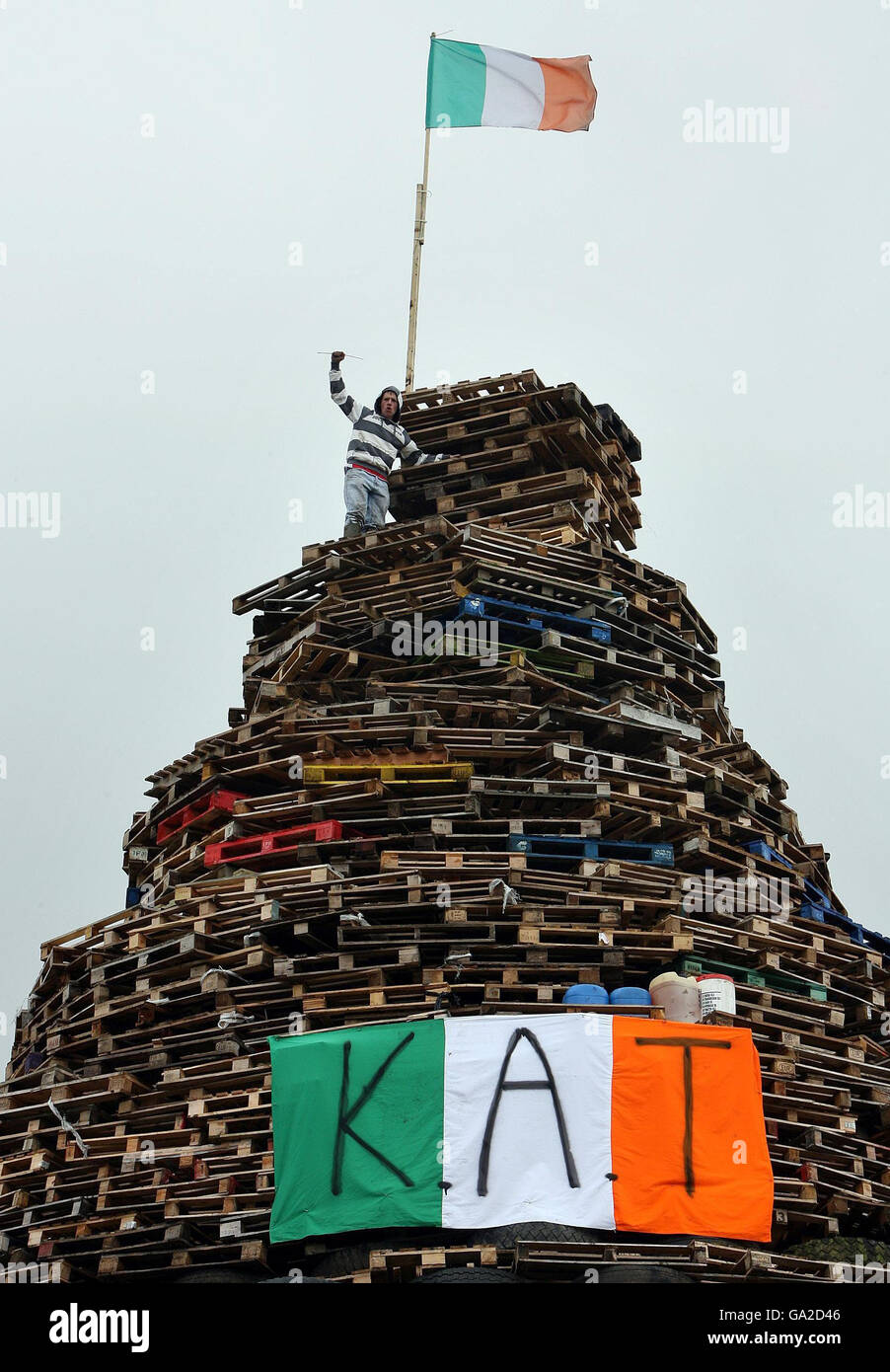 Eleventh night bonfires Stock Photo - Alamy