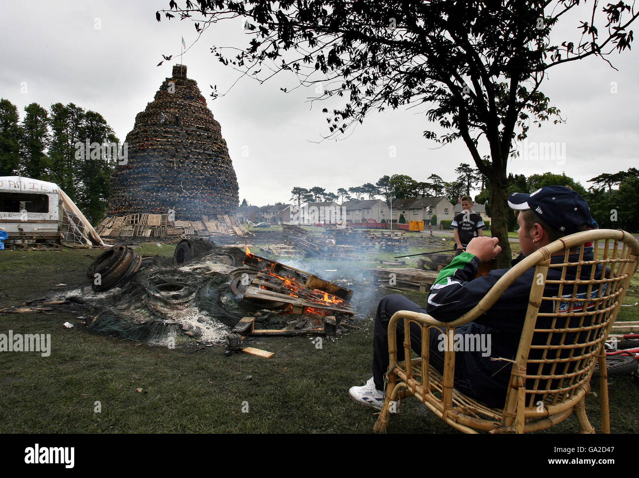 Eleventh night bonfires Stock Photo - Alamy