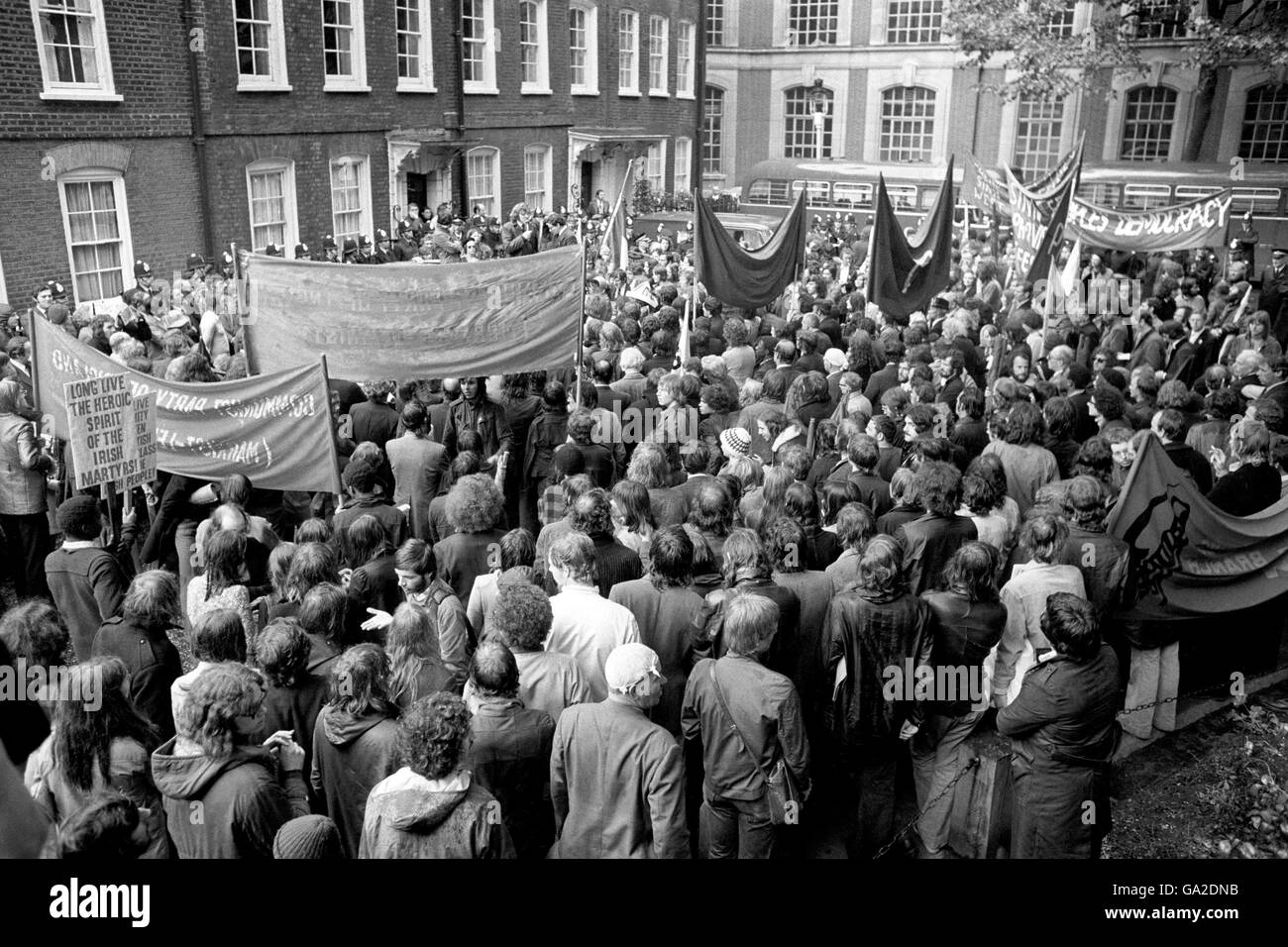 Hunger strike demonstration Black and White Stock Photos & Images - Alamy