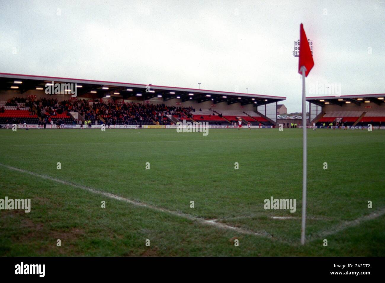 A general view of the Shyberry Excelsior Stadium, home of Airdrieonians ...