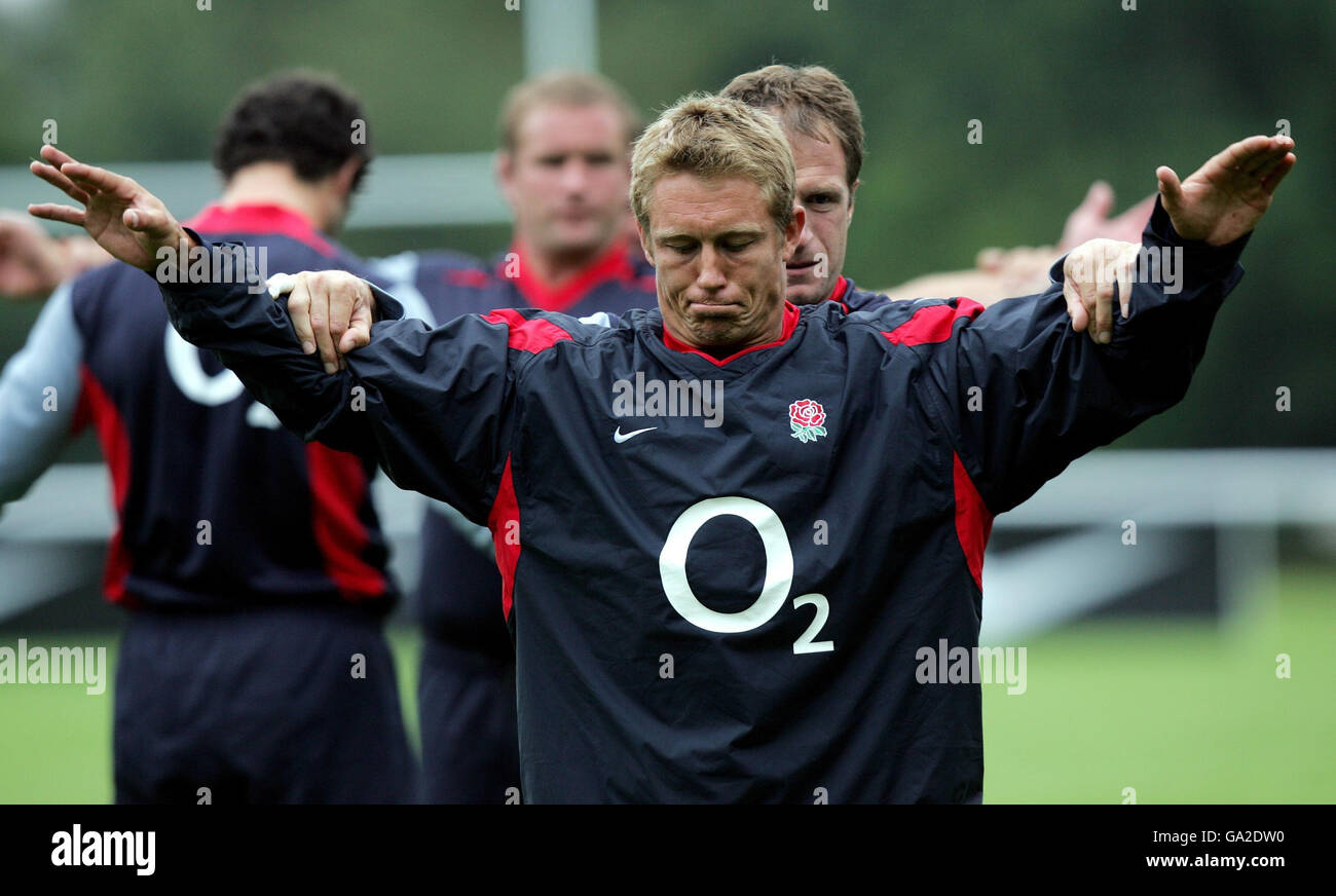 Rugby Union - England Training Session - Bath University Stock Photo ...
