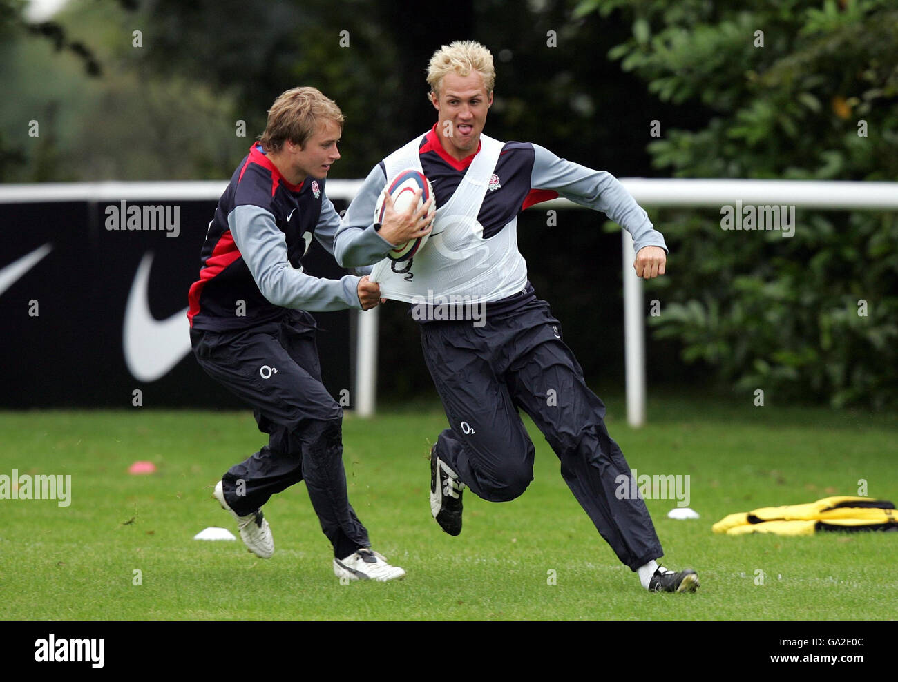 Rugby Union - England Training Session - Bath University Stock Photo ...