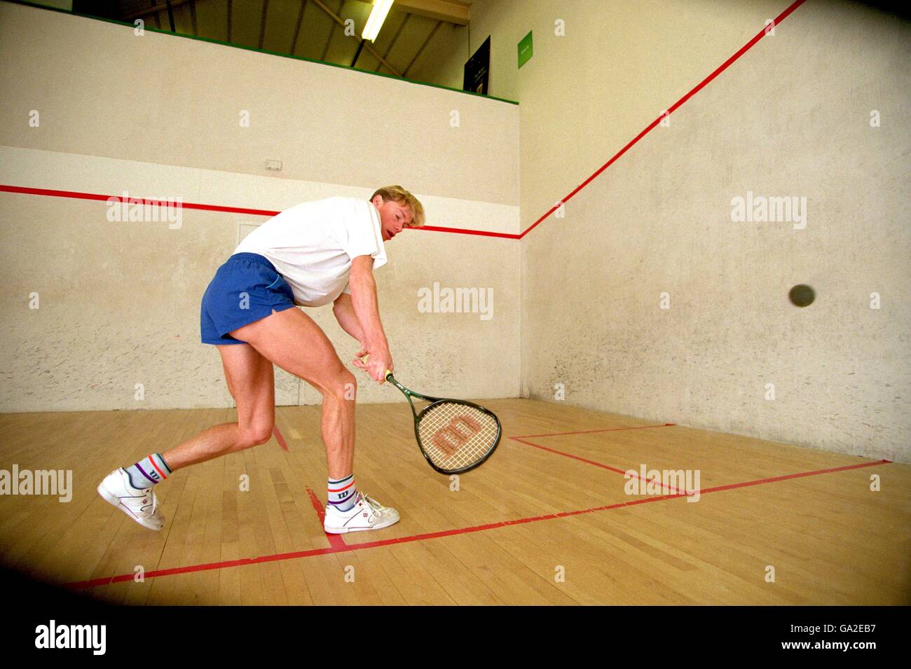 International Squash. Peter Marshall, Britain's no1 Squash player Stock ...