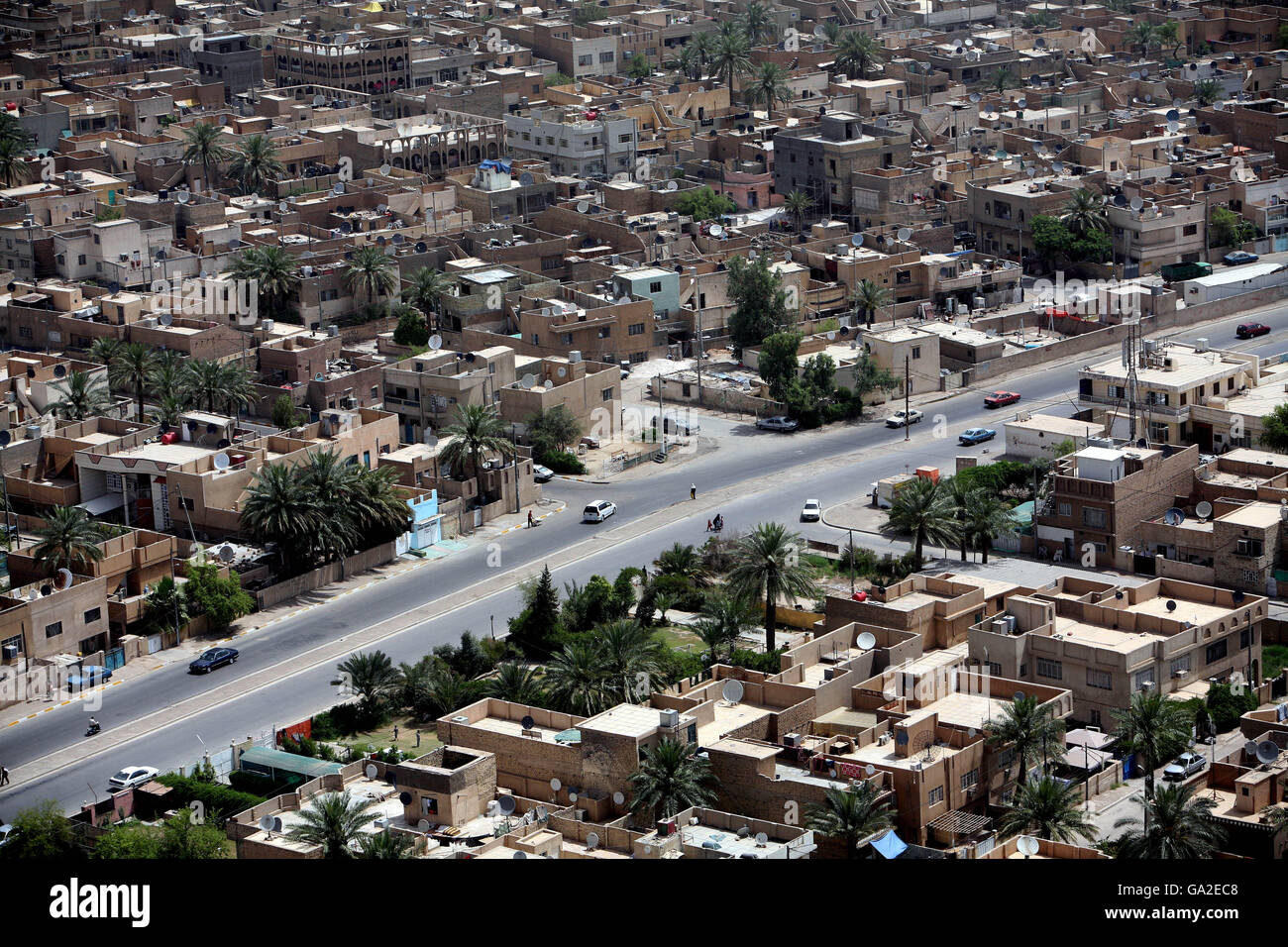 Aerial view of Baghdad. An aerial photo of Baghdad Stock Photo - Alamy