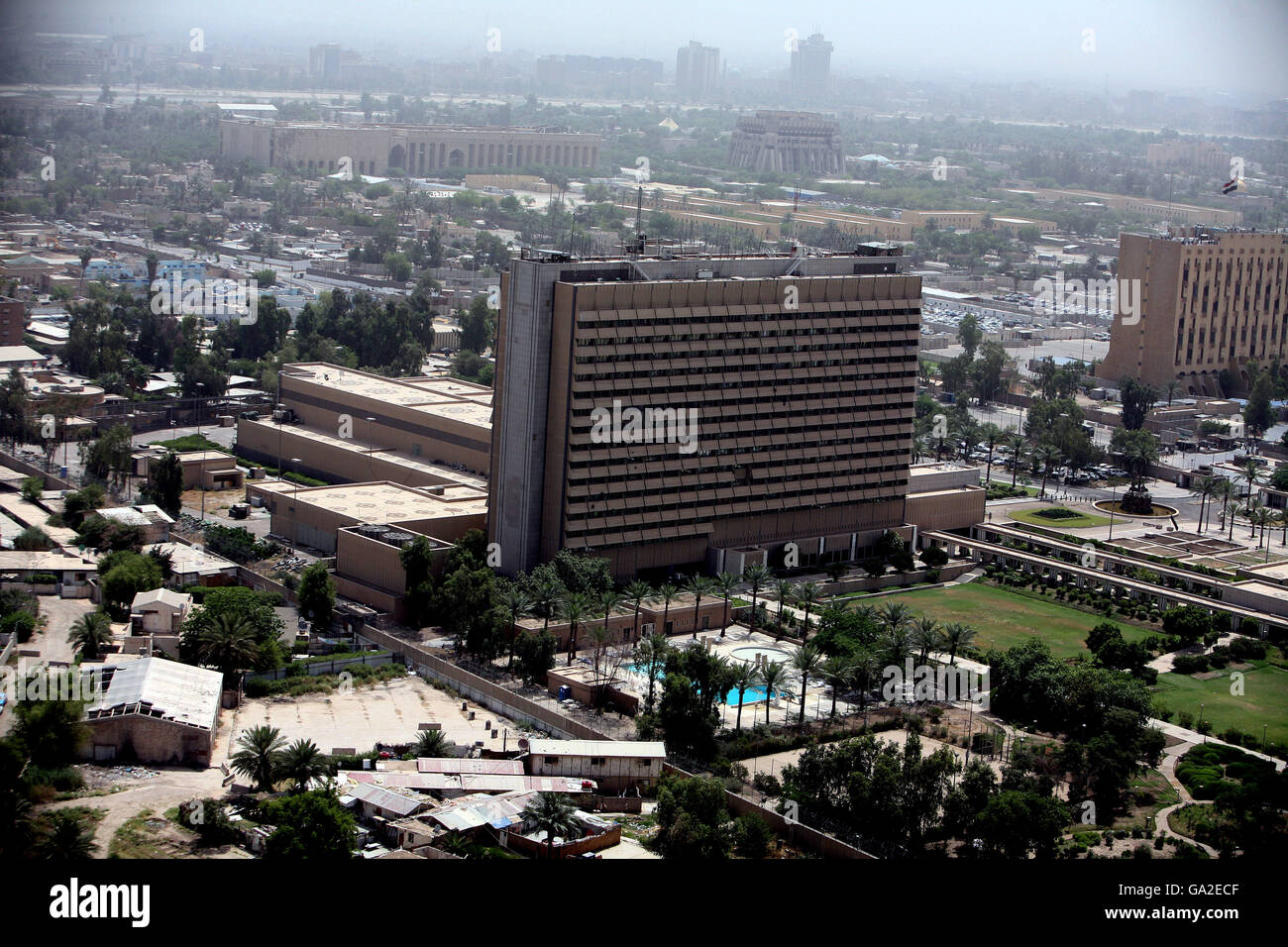 Aerial view of Baghdad. Aerial photo of Baghdad Stock Photo - Alamy