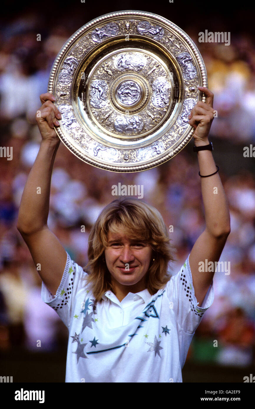 Tennis - Wimbledon Championships - Ladies' Singles - Final - Steffi ...