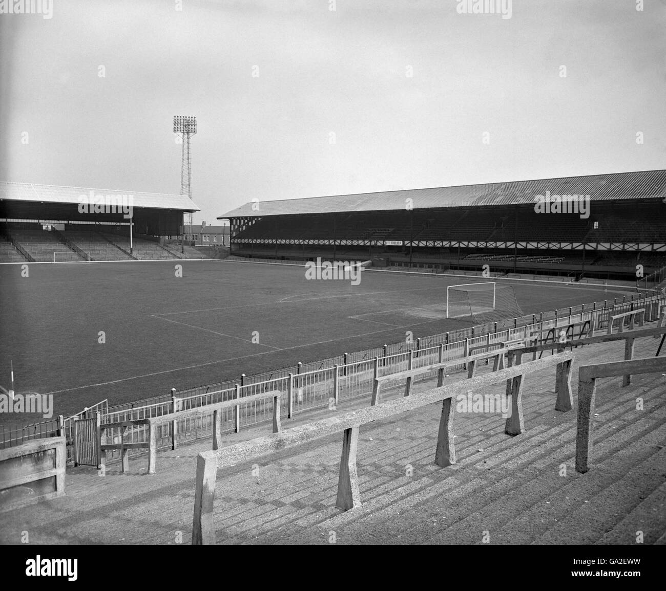 Soccer football gv general view Black and White Stock Photos & Images ...