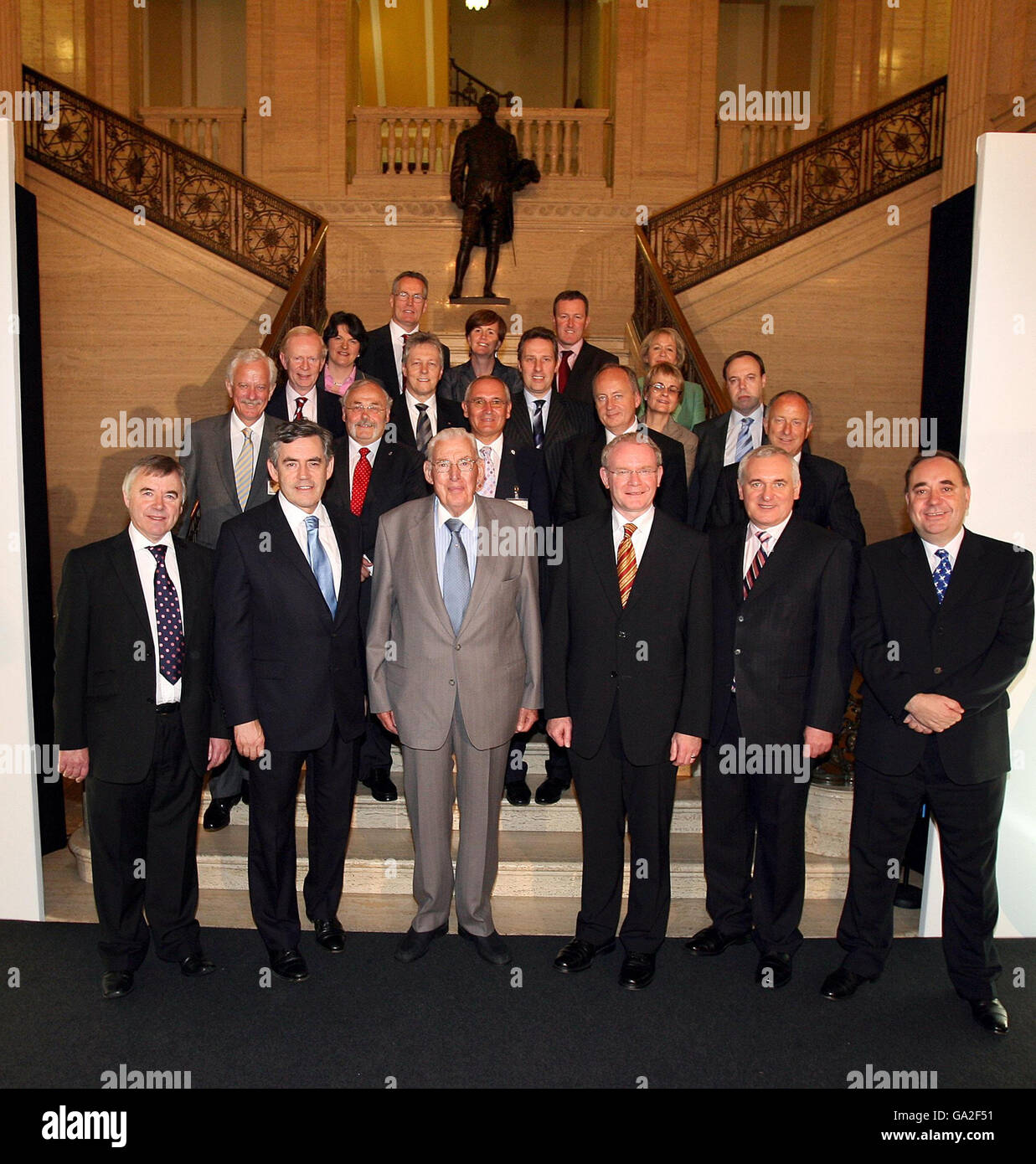 Re-crop of POLITICS Brown 21. Front row from left, Welsh Deputy First ...