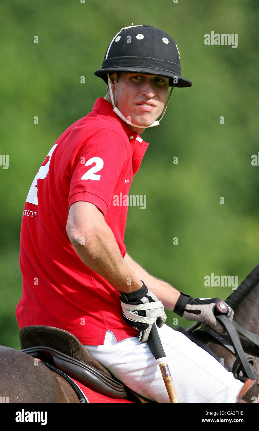 Prince William competes in the Rundle Cup Polo match at Tidworth Polo ...