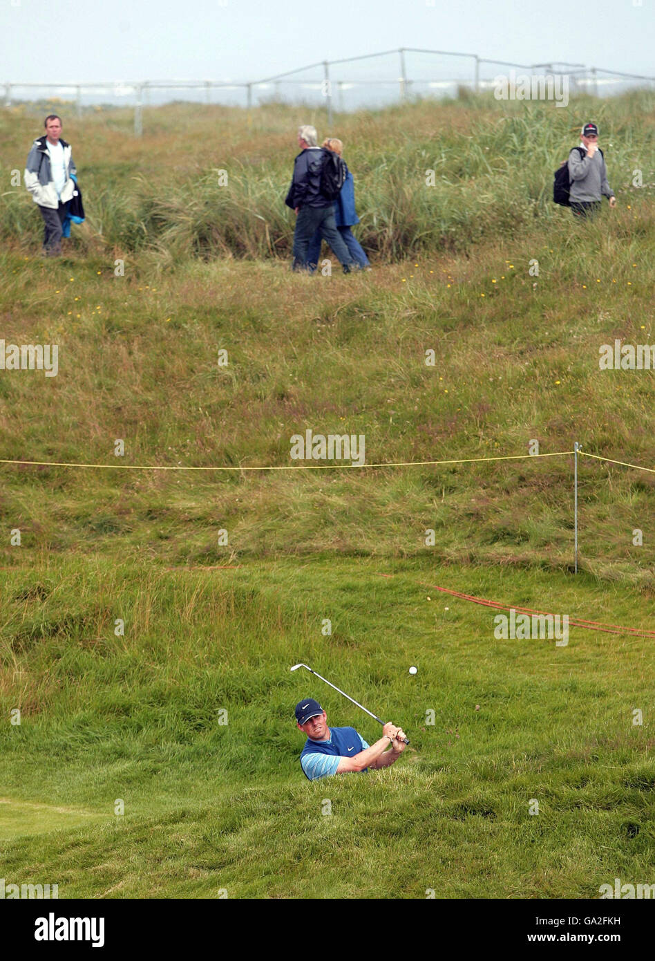 USA's Justin Leonard during a practice day for The 136th Open ...