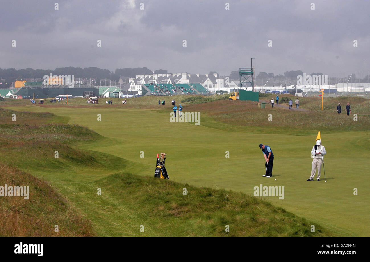 USA's Justin Leonard during a practice day for The 136th Open ...