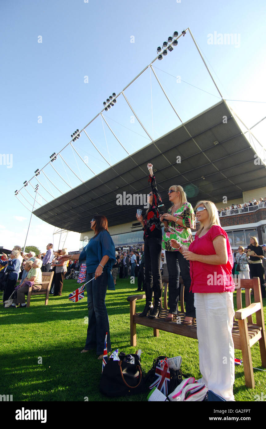 Spectators enjoy the atmosphere during the Best of British night ...