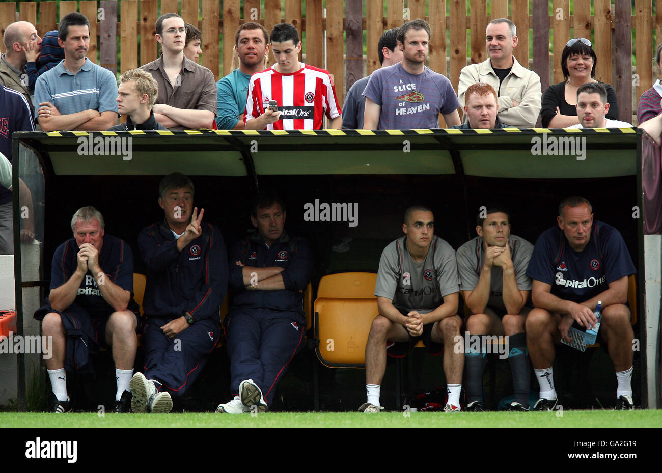 Soccer friendly worksop town sheffield hi-res stock photography and ...