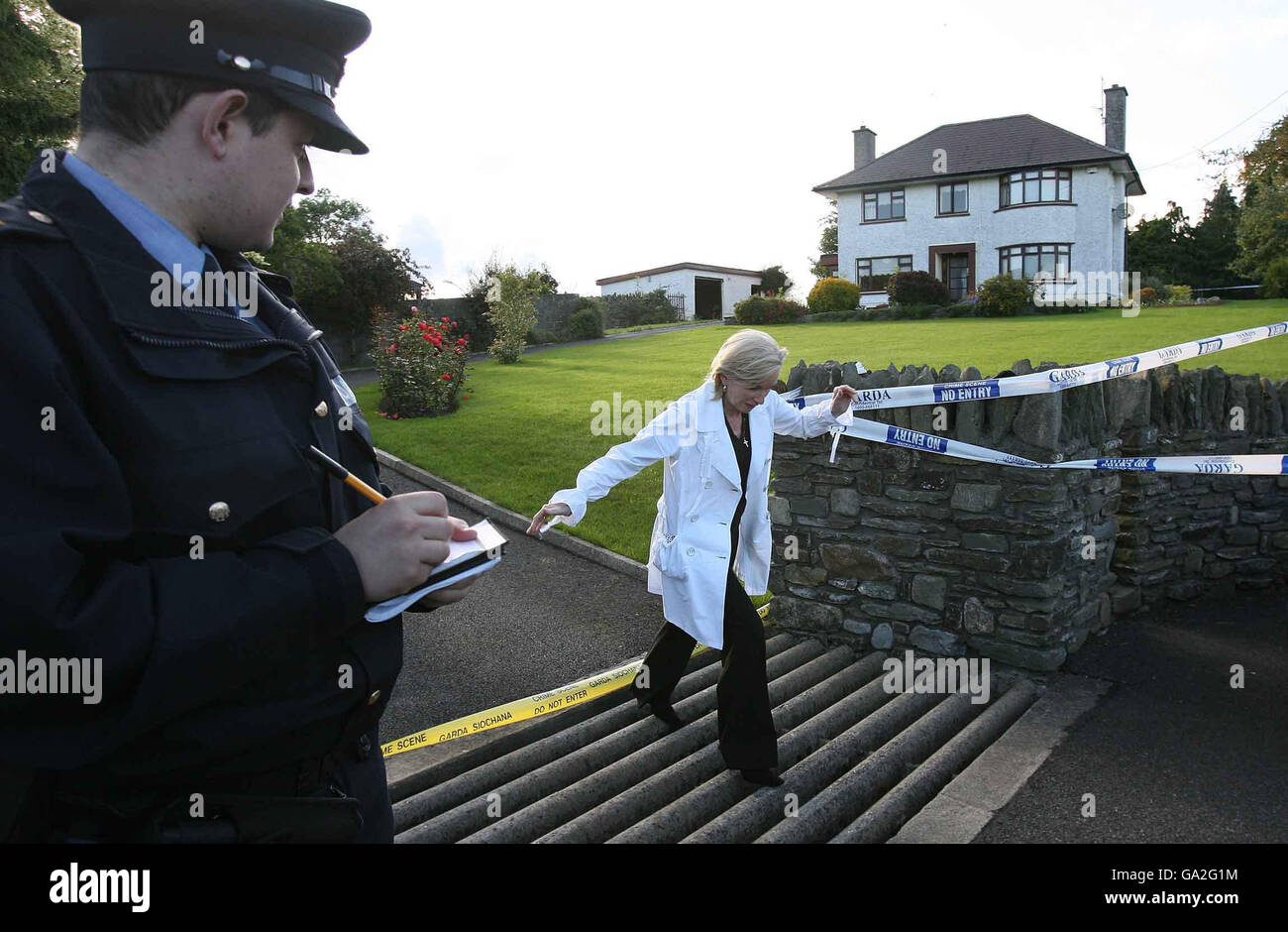 Three bodies found in house. A general view of the house in Grangecon ...