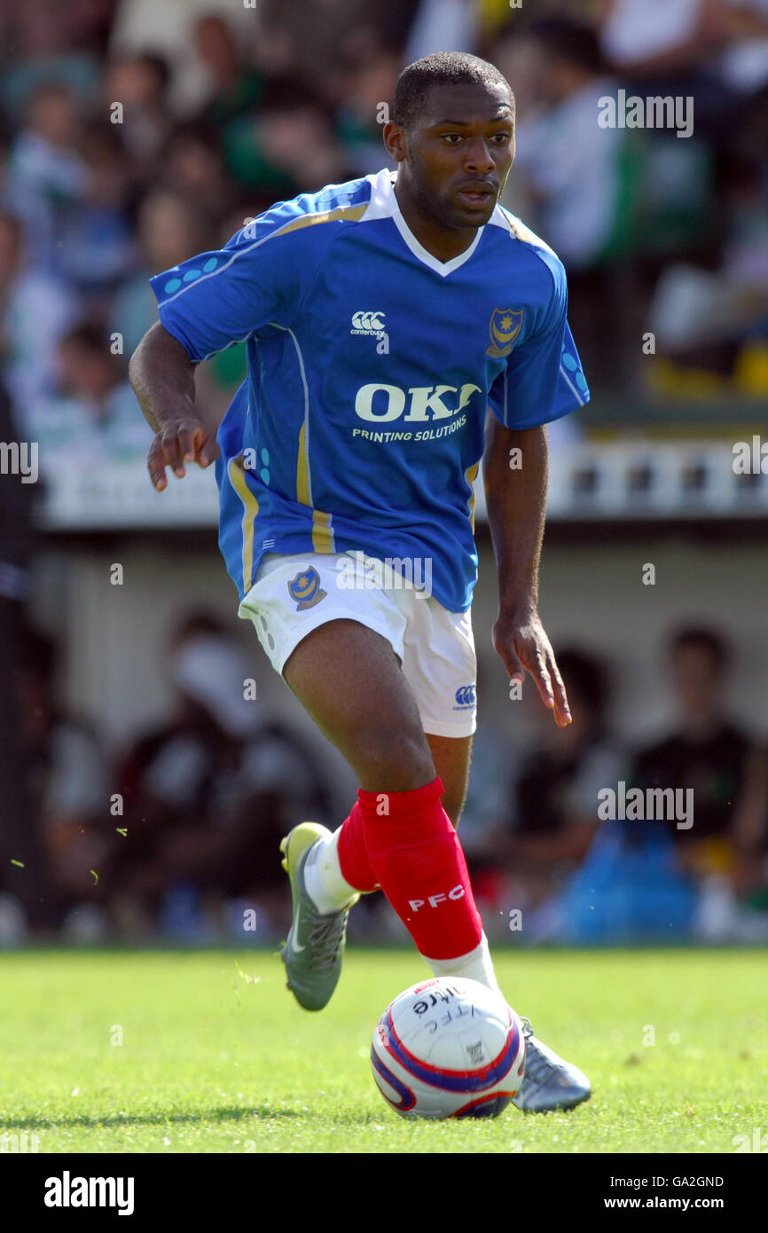 Soccer - Friendly - Yeovil Town v Portsmouth - Huish Park Stock Photo ...