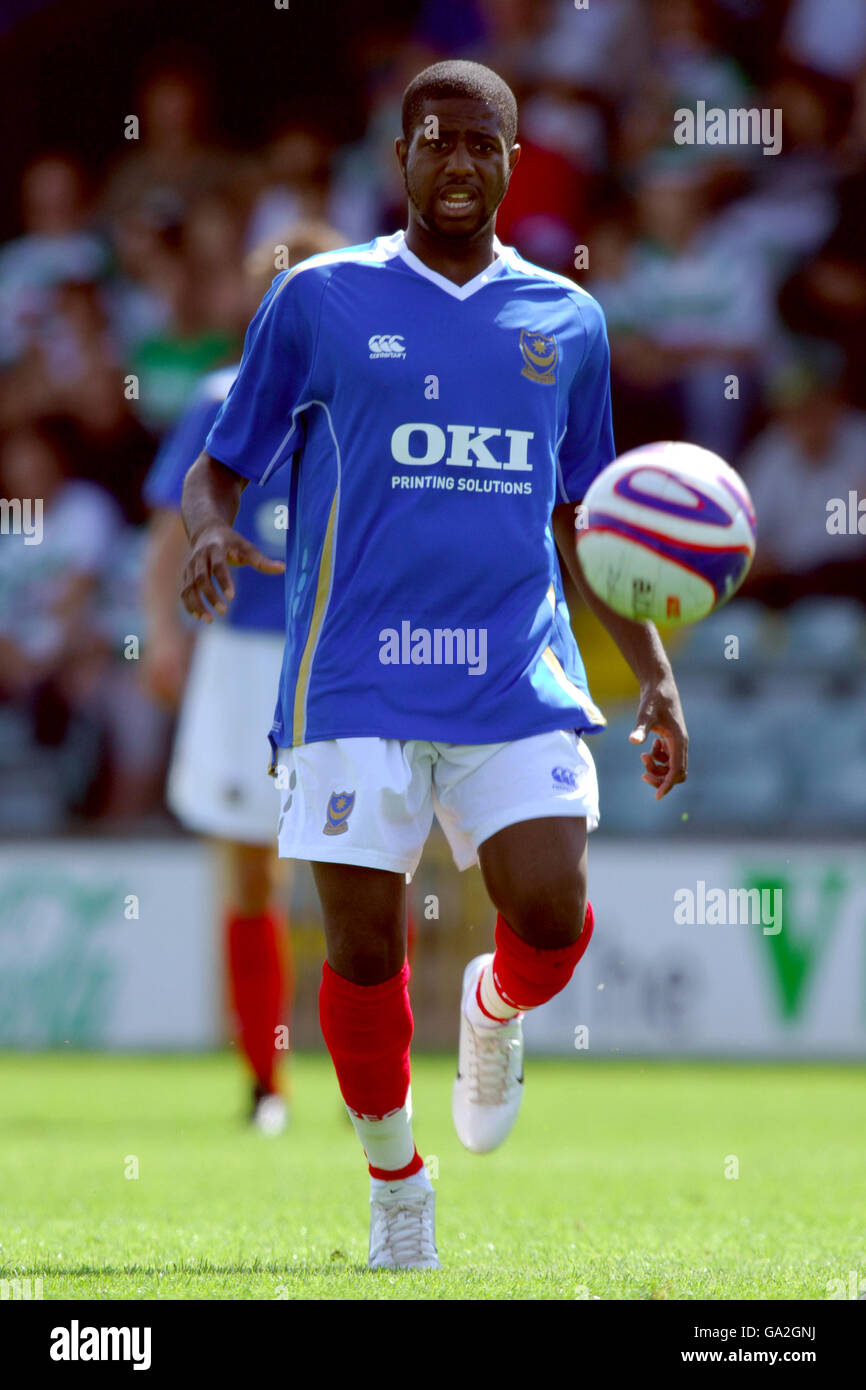 Soccer - Friendly - Yeovil Town v Portsmouth - Huish Park Stock Photo ...