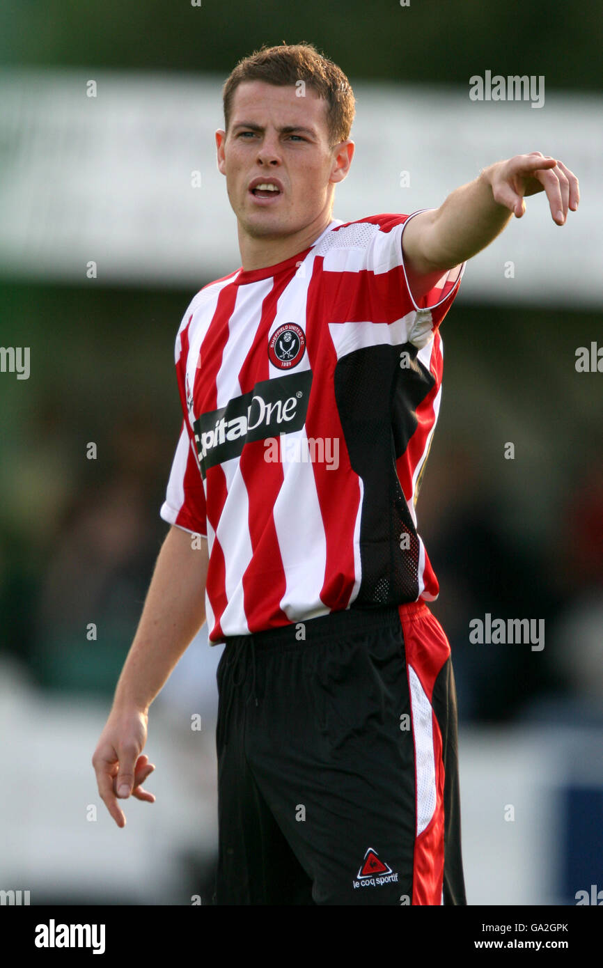 Soccer - Friendly - Worksop Town v Sheffield United - Sandy Lane Stock ...