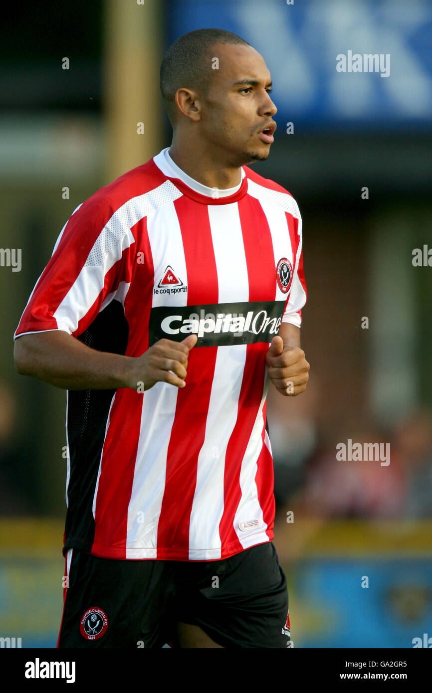 Soccer - Friendly - Worksop Town v Sheffield United - Sandy Lane Stock ...