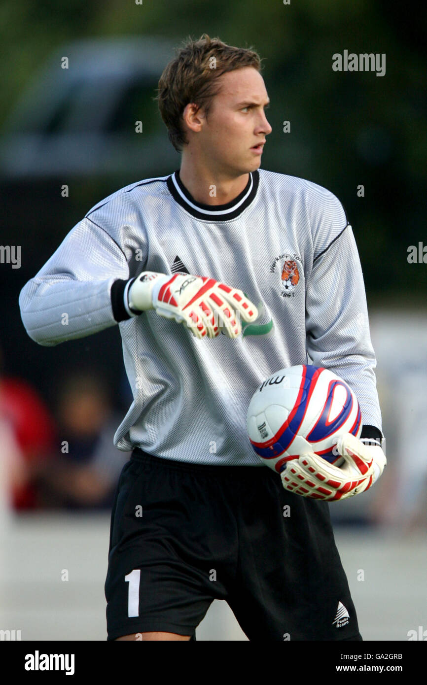 Soccer friendly worksop town sheffield hi-res stock photography and ...