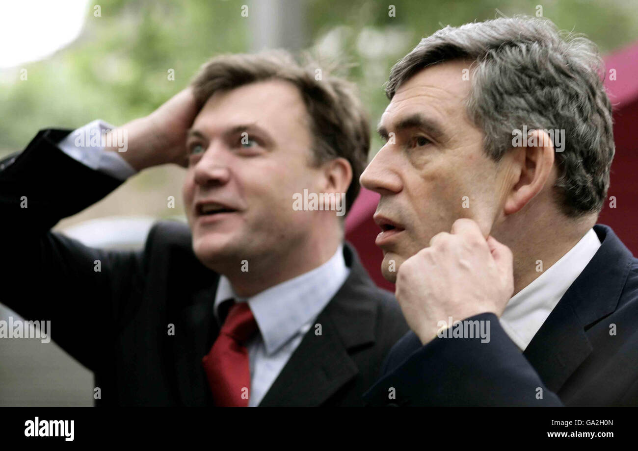 Gordon Brown visits children's centre in north-west London Stock Photo ...