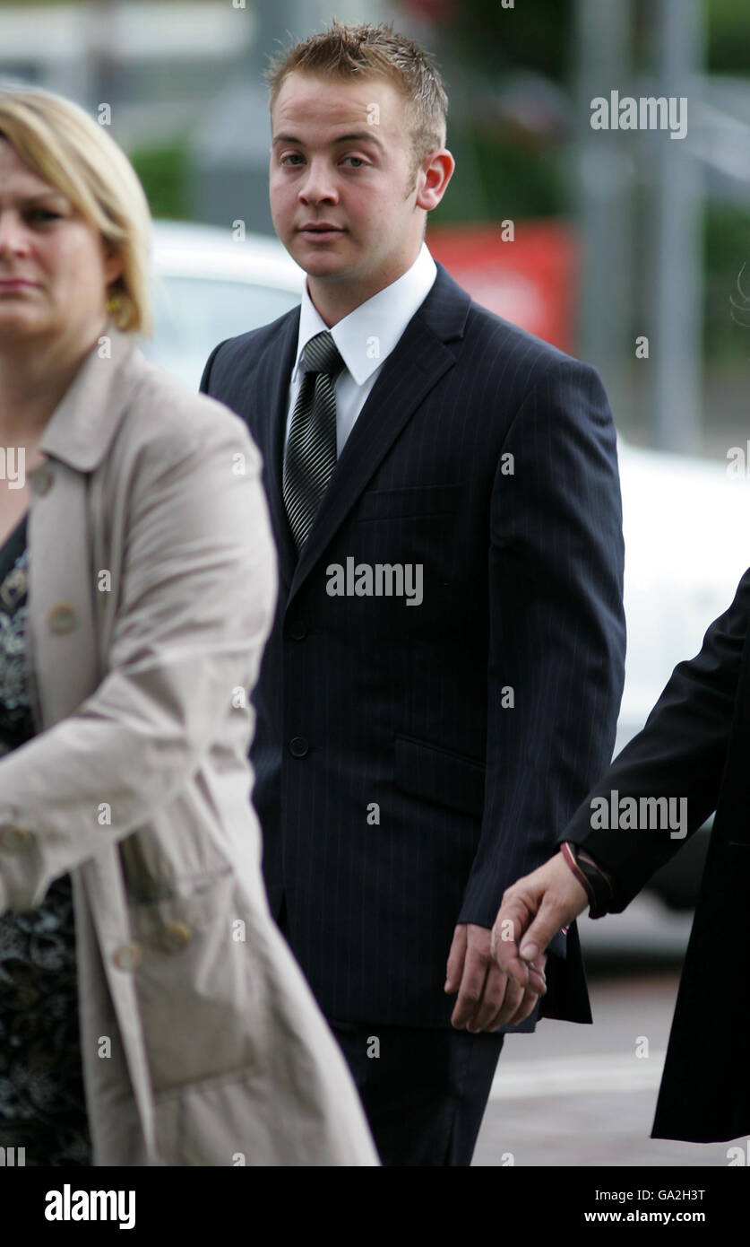 Army corporal Ben Morphey, arrives at Ipswich Crown Court, Ipswich ...