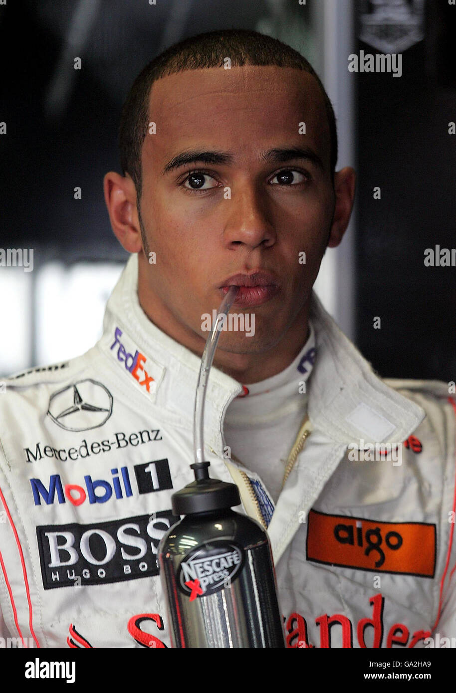 Lewis hamilton vodafone mclaren mercedes after practice session magny ...