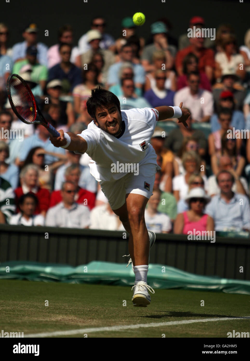 Janko tipsarevic in action against fernando gonzalez hi-res stock ...