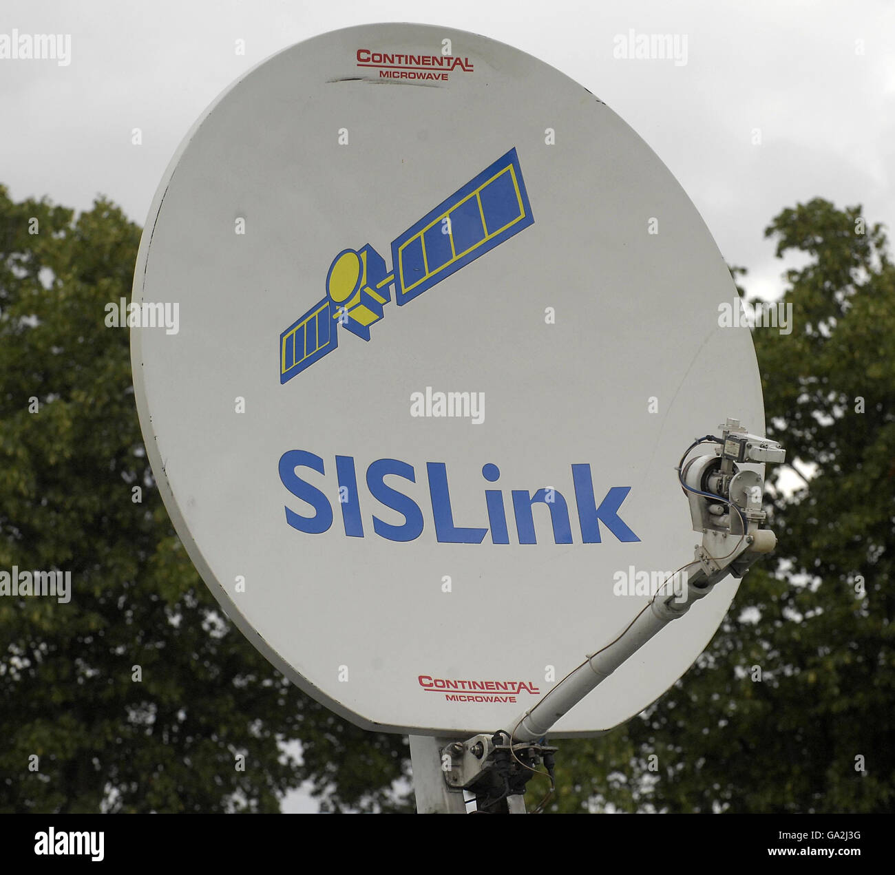 TV Broadcast vehicles Stock Photo - Alamy