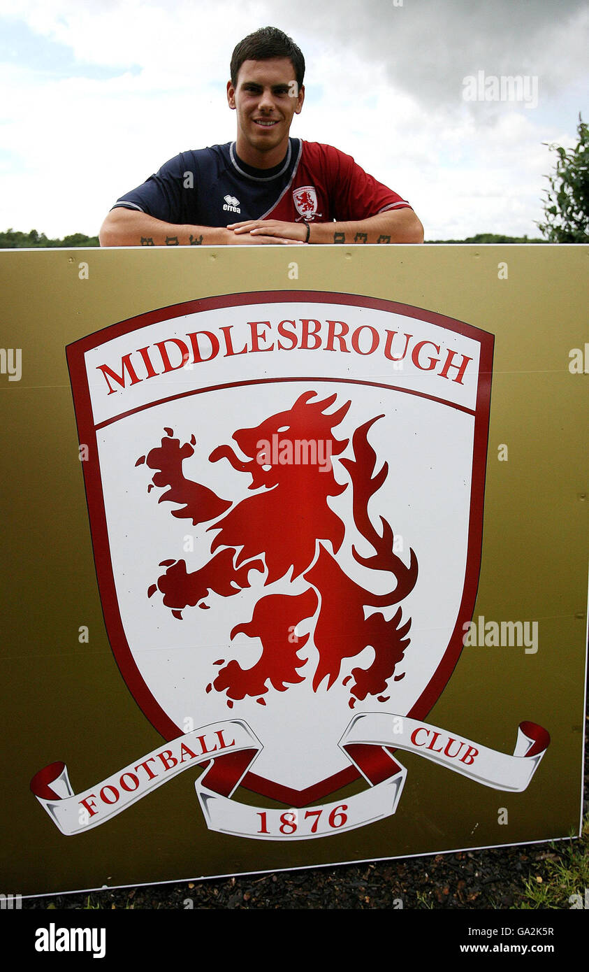 Middlesbrough football club logo hi-res stock photography and images ...