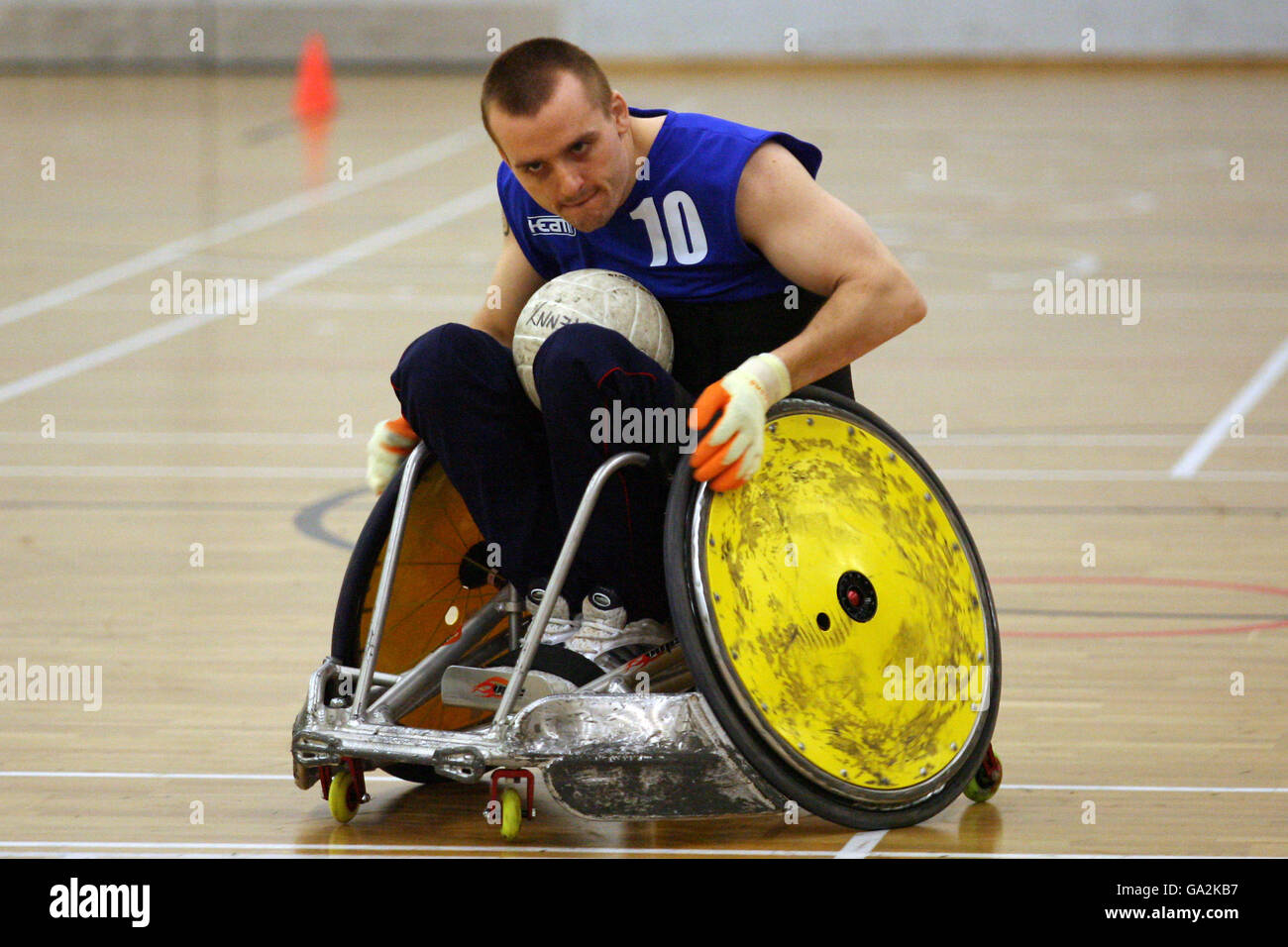 Wheelchair Rugby - National Finals - Stoke Mandeville Stadium. Andy ...