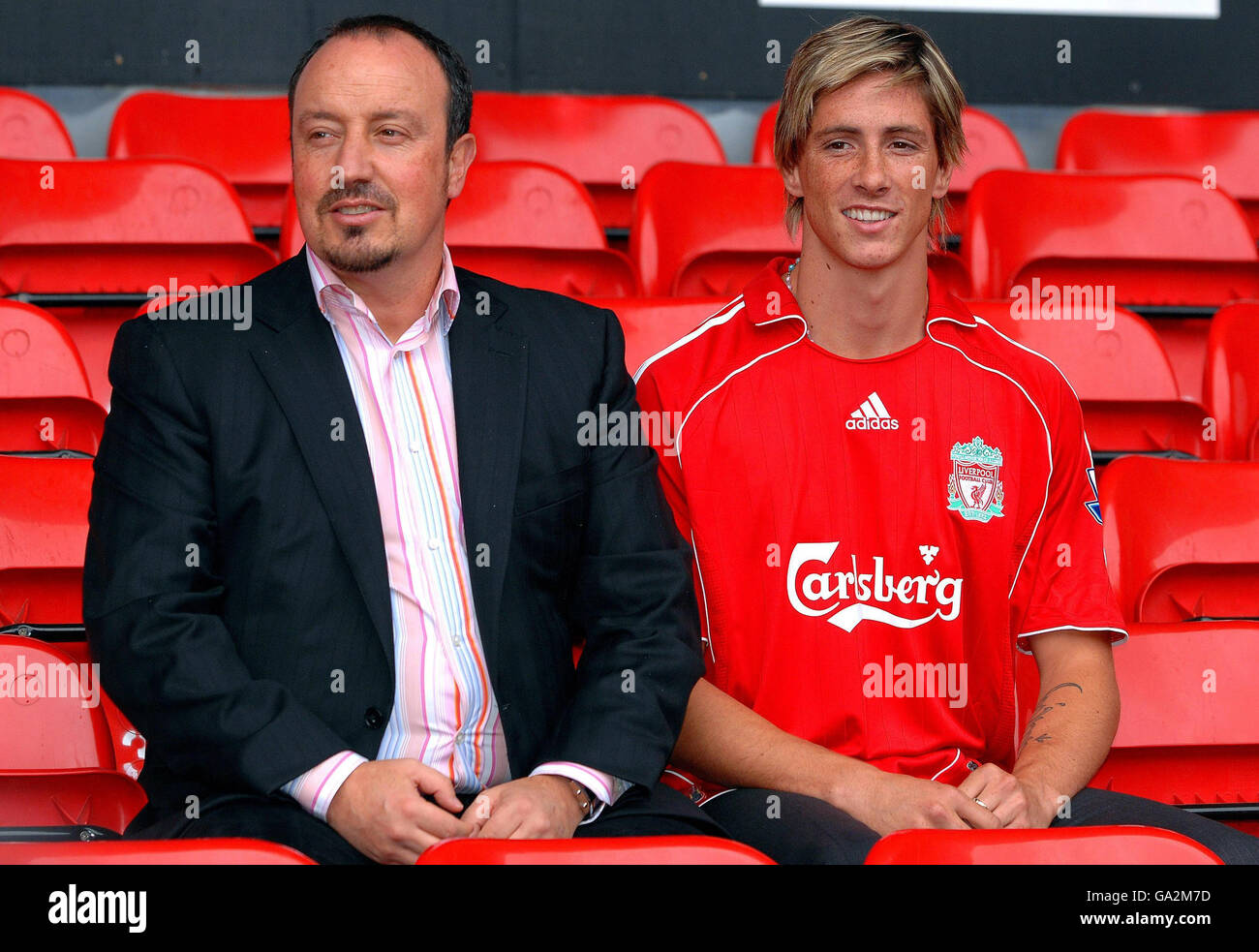 Soccer - Liverpool Press Conference with new signing Fernando Torres ...