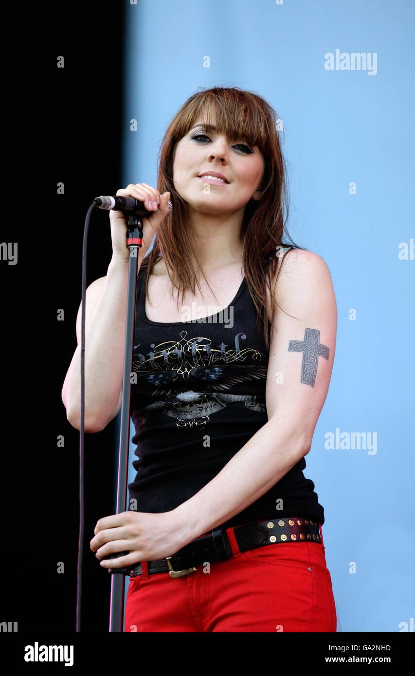Mel C performs at the Isle of Wight Festival in Seaclose Park Stock ...