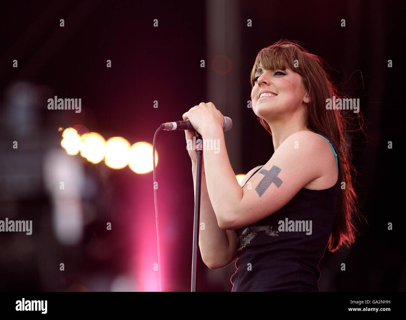 Isle of Wight Festival 2007. Mel C performs at the Isle of Wight ...